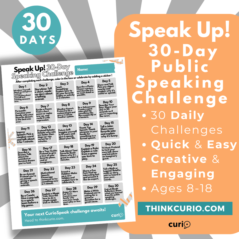 Speak Up! 30 Public Speaking Challenge to Build Confidence at Home